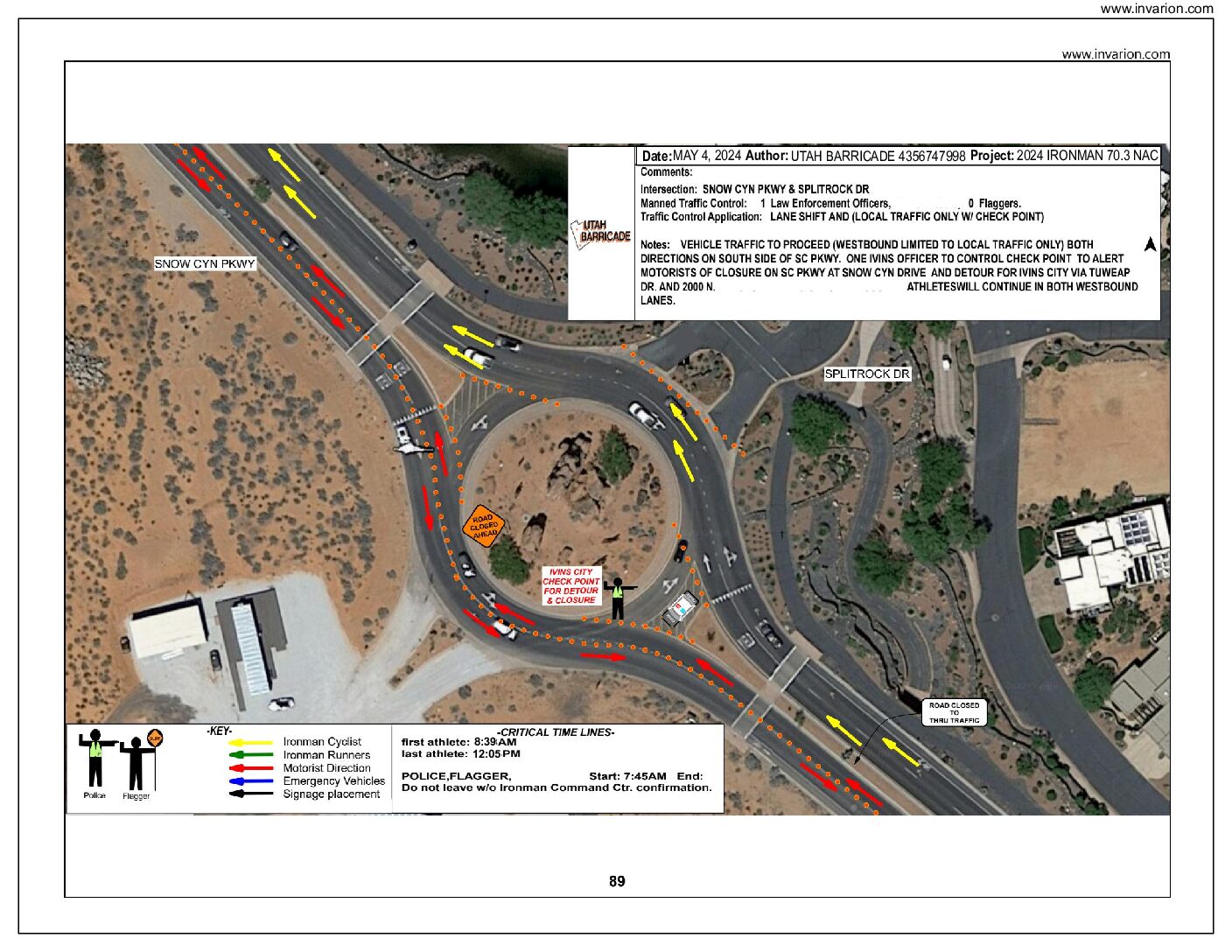 Ironman2024-Detailed Route Plan | Ivins City